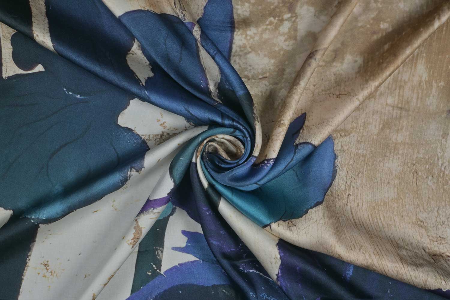 Printed Modal Satin Fabric-5187524